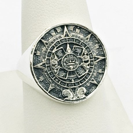 Aztec Calendar Ring