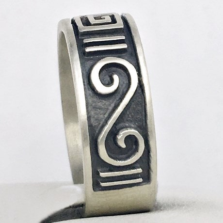 Aztec Design Ring
