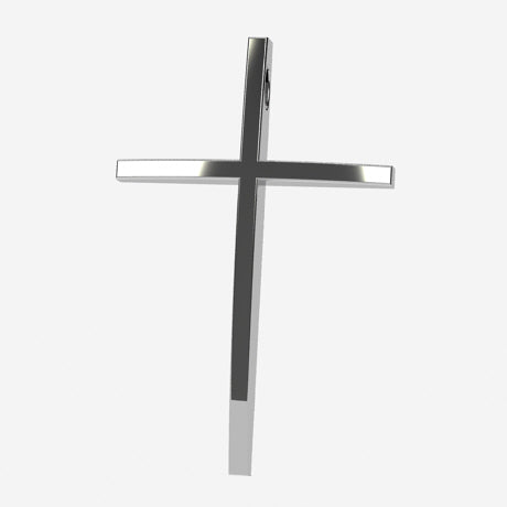 2 Inch Gold Cross Pendant